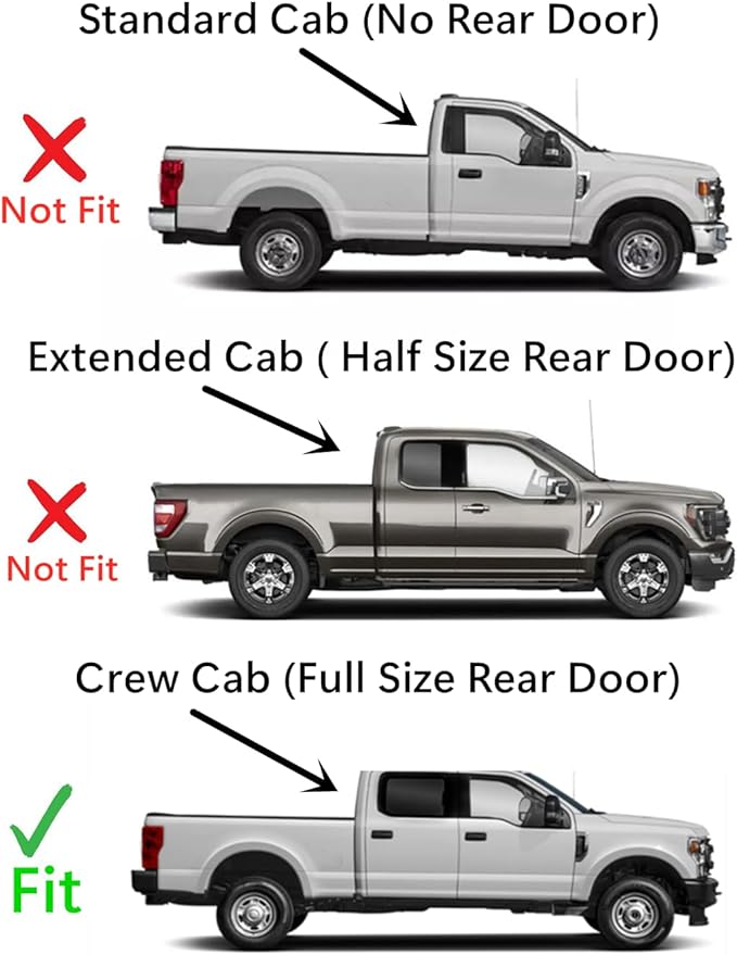 Ford F150 F250 F350 F450 F550 4 Door Crew Cab Rear Door Window Glass 2 ...