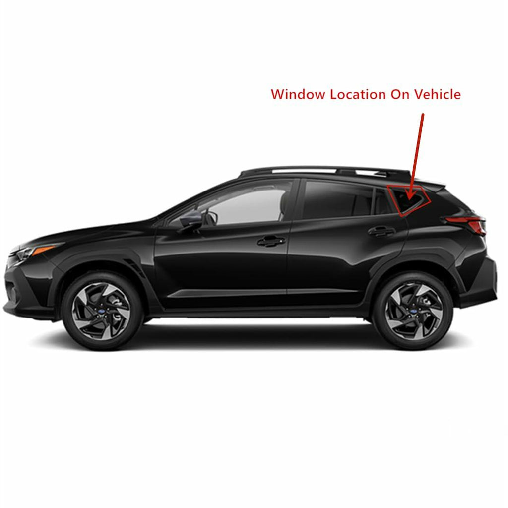 Tempered Driver Left Side Quater Window Quarter Glass Compatible with ...
